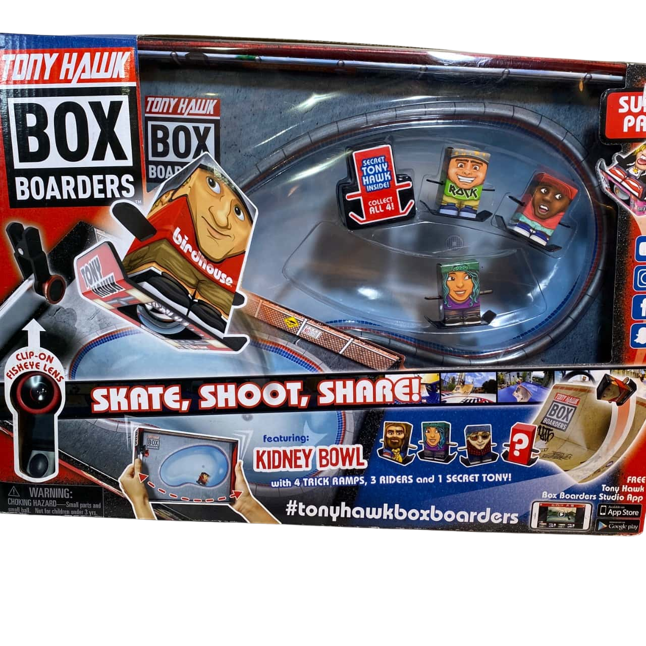 Tony Hawk Box Boarders Super Pack Skateboarding Fisheye Lens Kidney ...