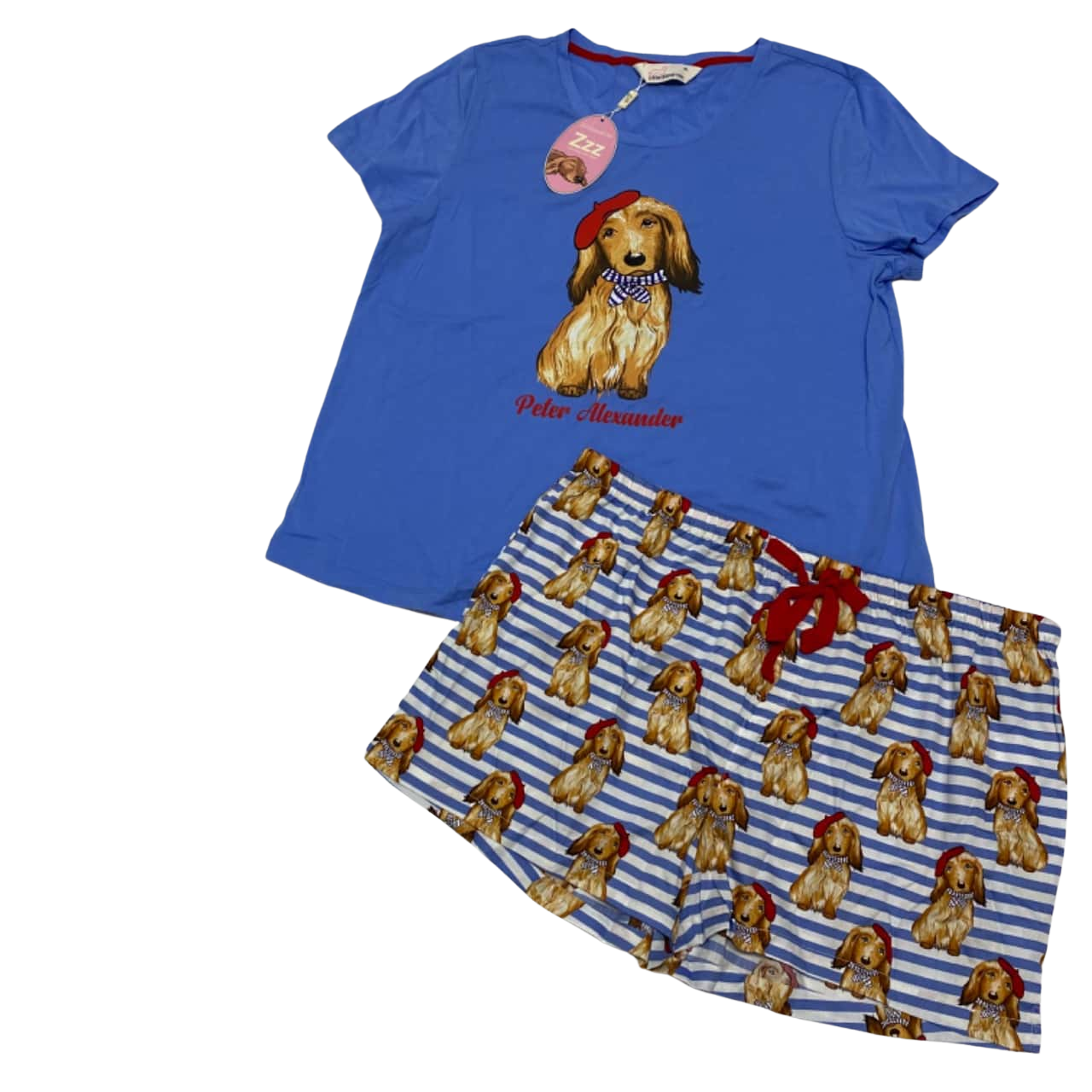 Peter Alexander Womens Size XL Short Sleeve And Shorts Set Blue NEW ...