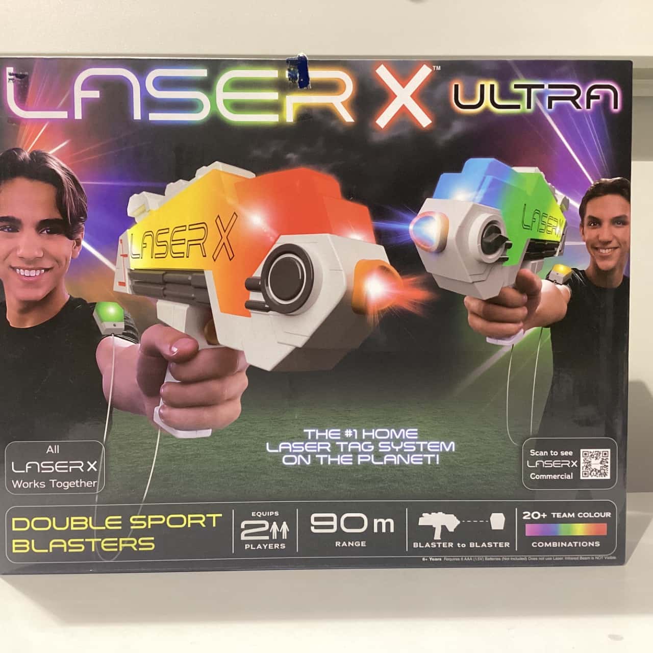 LaserX Ultra 2+ Player Laser Tag Game - Indoor and Outdoor