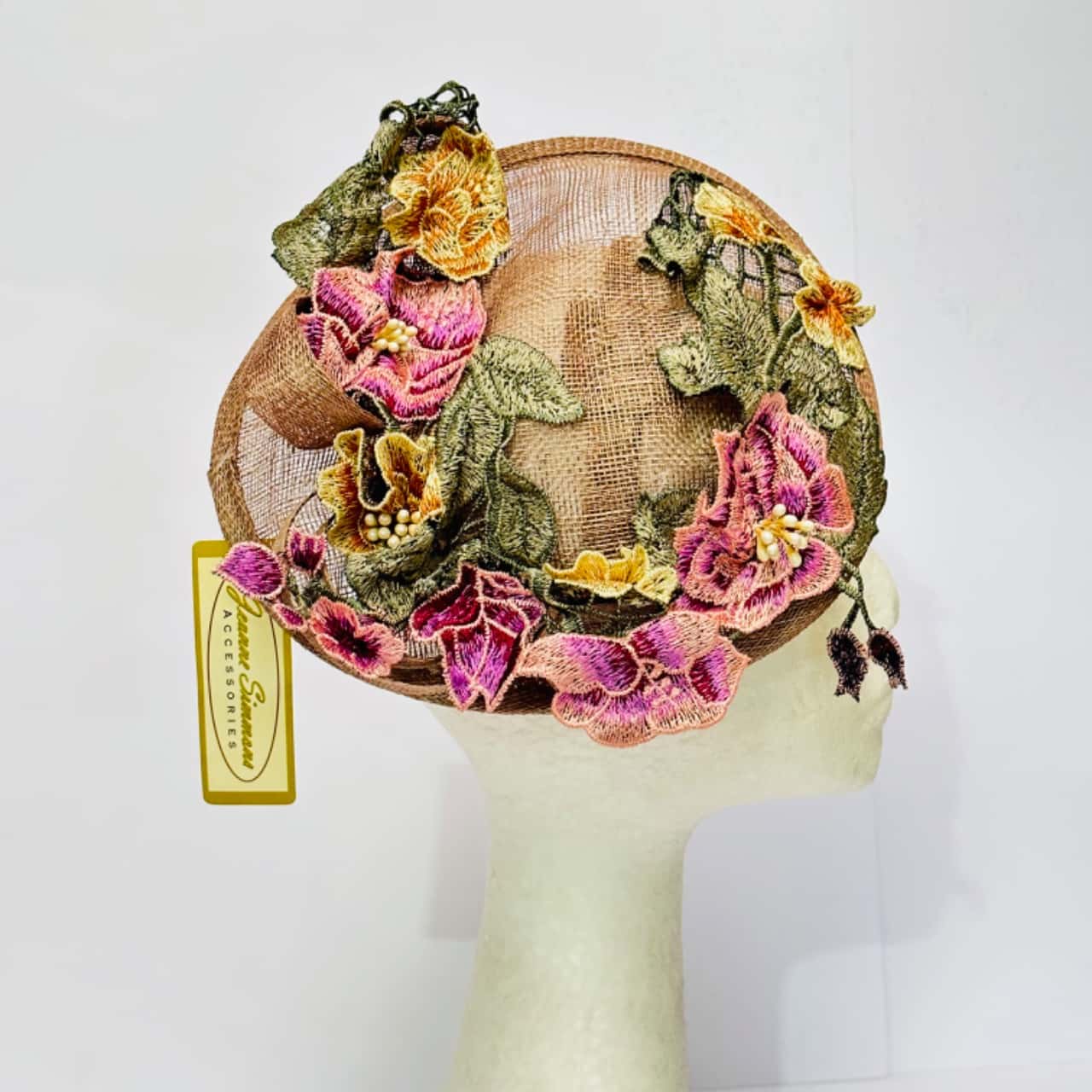JEANNE SIMMONS Floral Fascinator Brown (s)