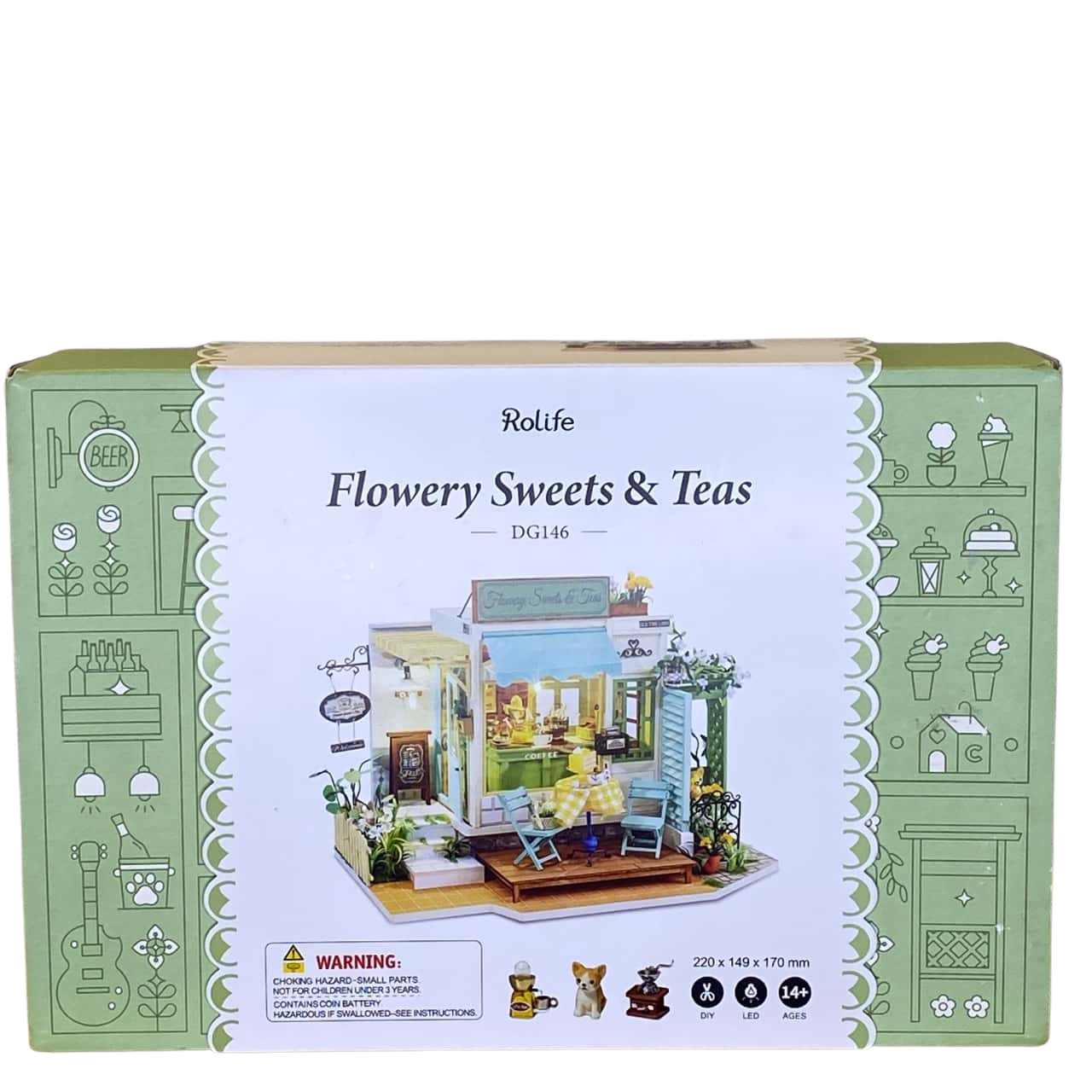 Kids Flowery Sweet & Tea DIY House (s)