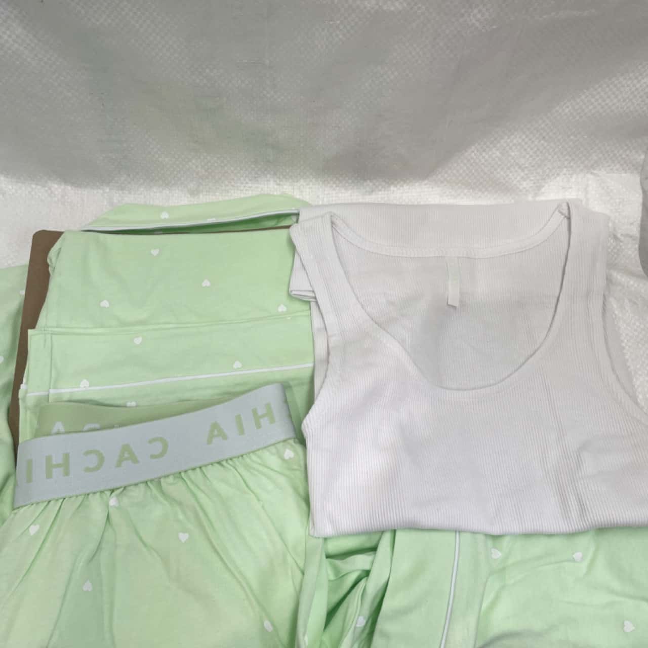 Cachia Womens Pyjamas. Mint Green.Size 10. 3 pieces.(s)