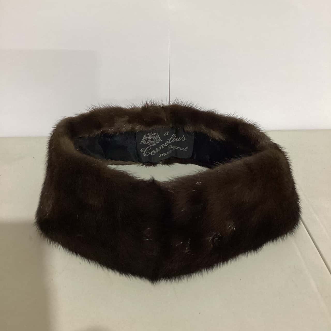 A Cornelius Original Womens Black Diamond Mink Ring Collar(s)