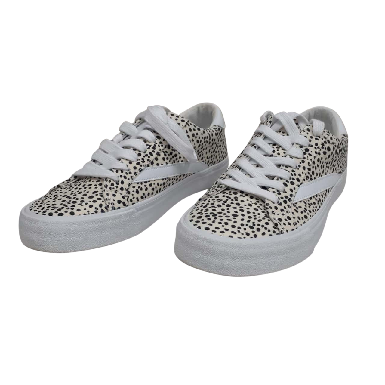 novo-womens-sneakers-size-7-black-cream-polka-dot-white