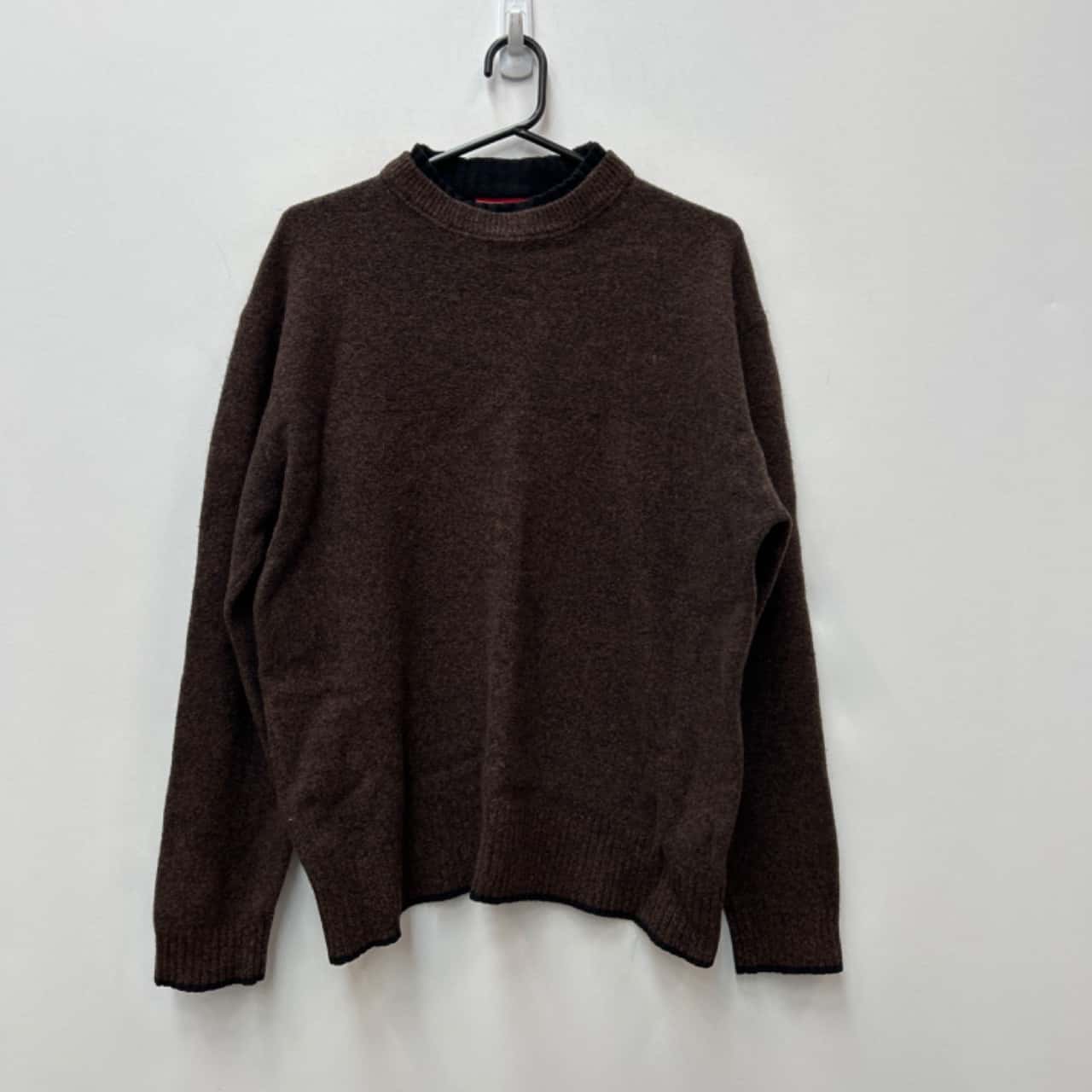 R.M. Williams 100% Lambswool Jumper - Size L - Brown (s)