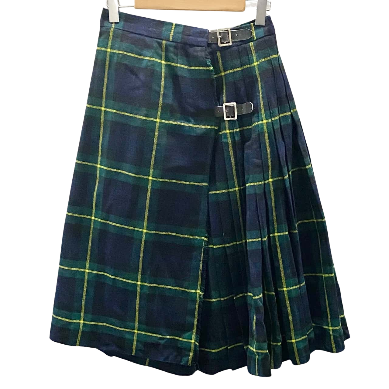 Mens Genuine Hand Made Wool Kilt/36cm across waist/Blue / Green ...