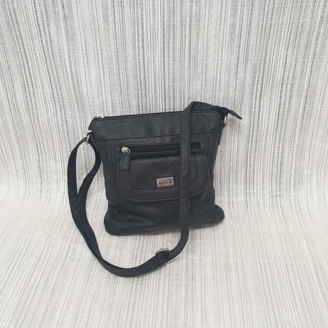 Cabrelli Classy & Smart Black /Zip Pocket Front Detail /Messenger /Tote ...