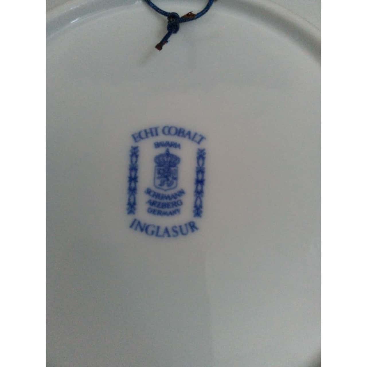 Echt Cobalt Inglasur Bavarian Plate - 1987