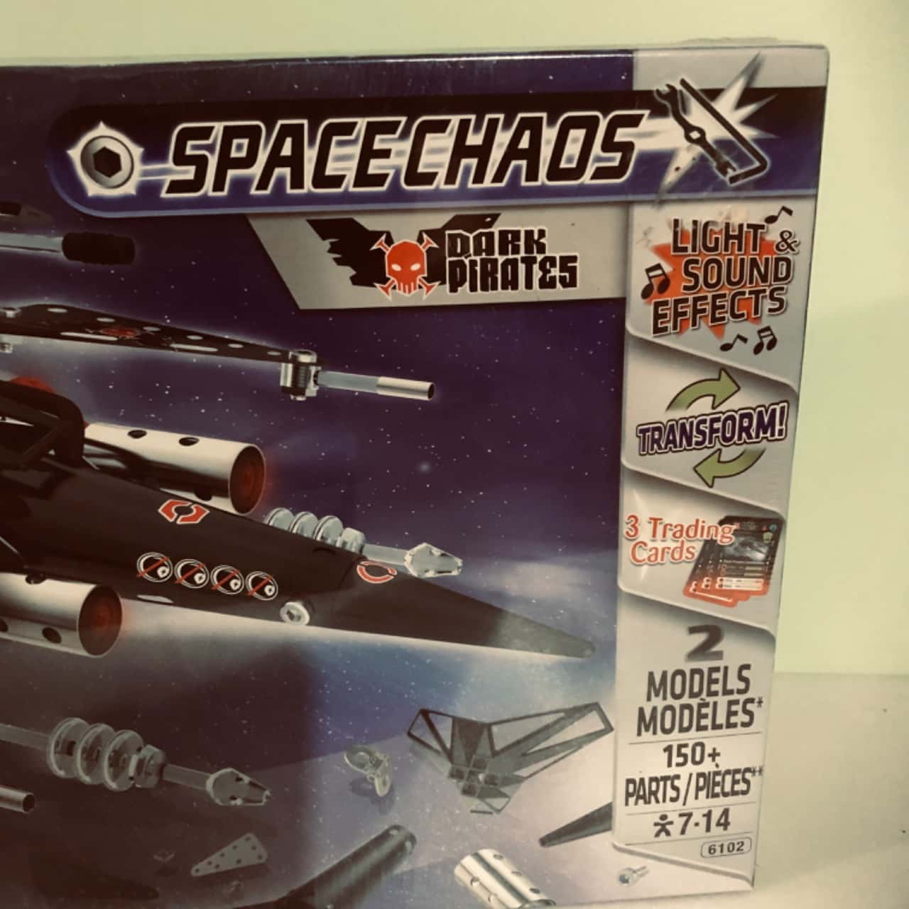 BNWT Retired Meccano, Space Chaos Dark Pirates CCommander Ship 2 Models ...
