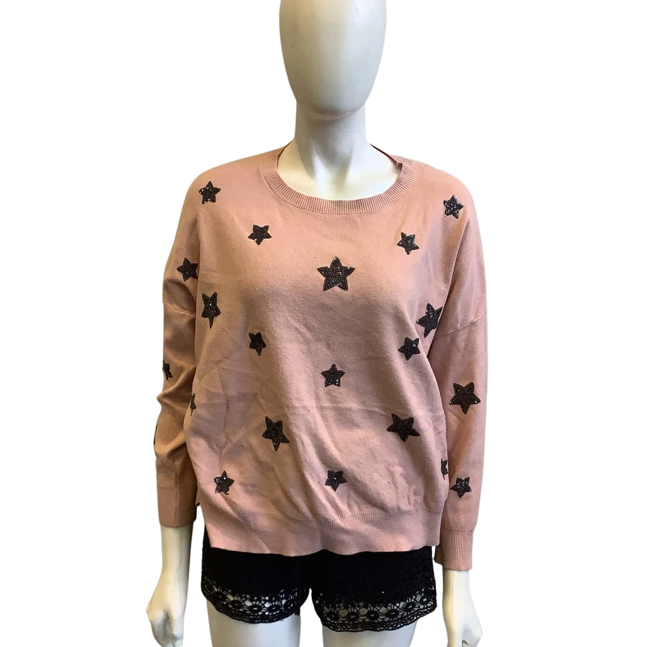 Sambara Women's Size S Star Print Jumper Pink (s) - Used Good | Salvos ...