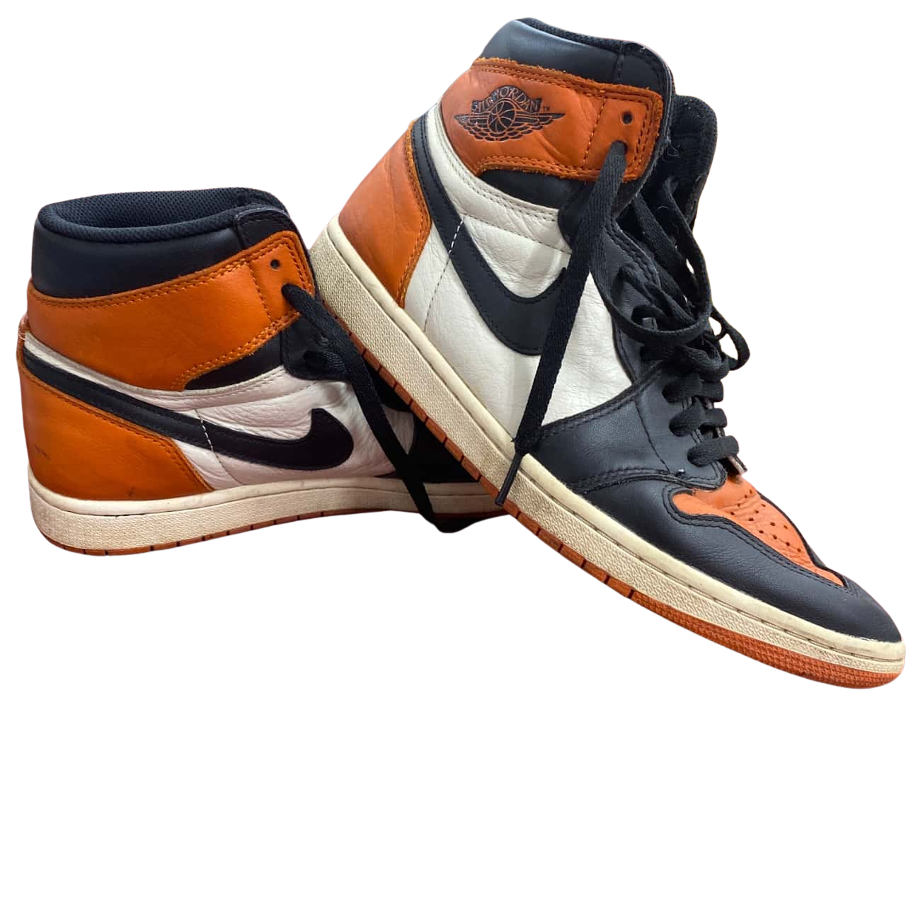 Nike Air Jordan Mens Size 11 / 45 basketball Boots Black / Burnt Orange ...