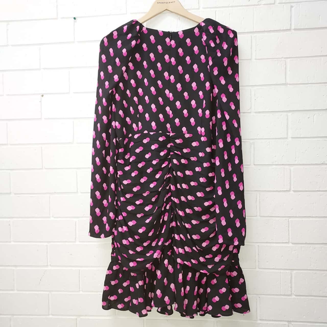 Sheike size 16 Purple / Pink Pattern Black Dress Dresses 100% Polyester ...