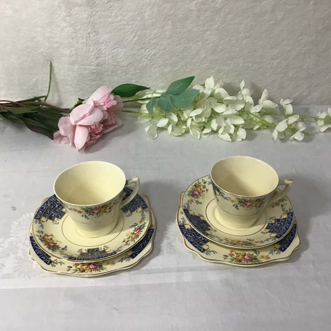Vintage Royal Staffordshire A.J. Wilkinson Ltd Floral Honeyglaze Cup ...