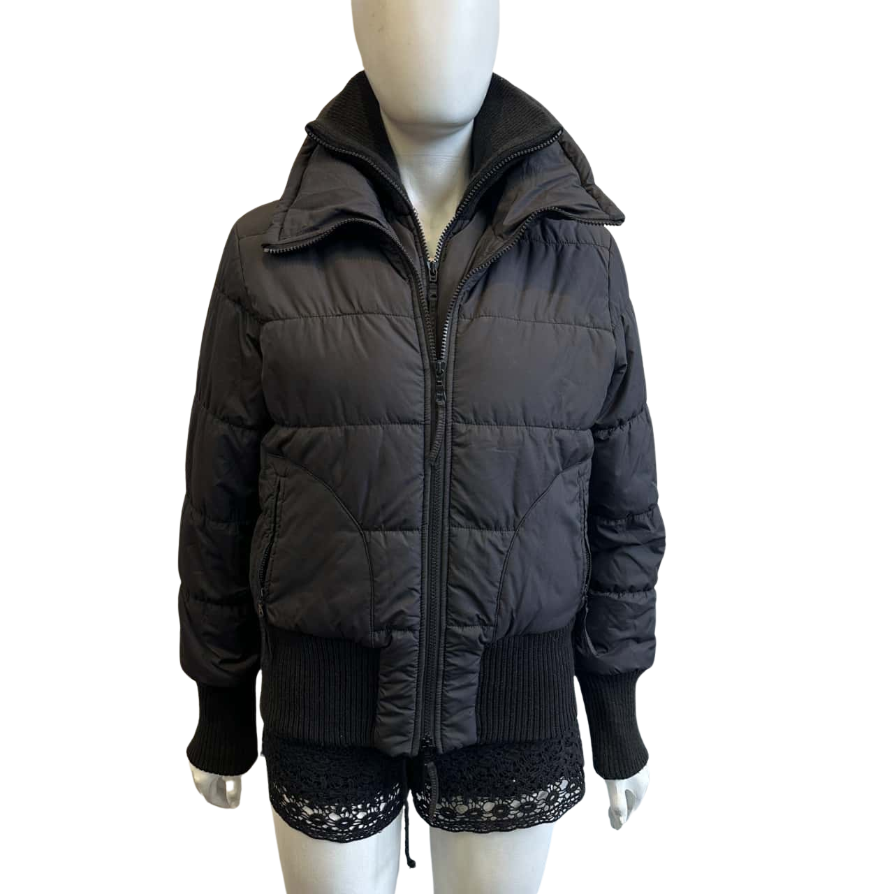 Witchery Women's Size M Winter Jacket Black (s)