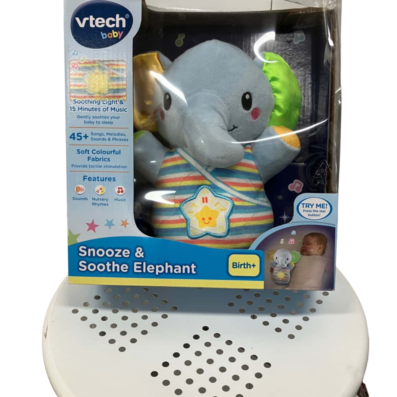 VTECH Snooze & Soothe Elephant BNWT