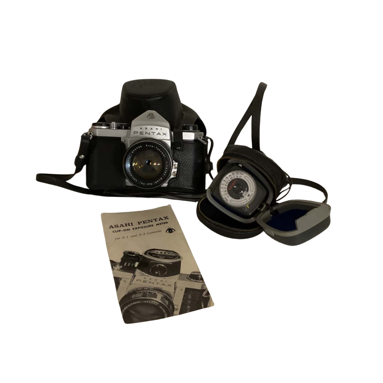 Asahi Pentax Camera with clip on exposure meter