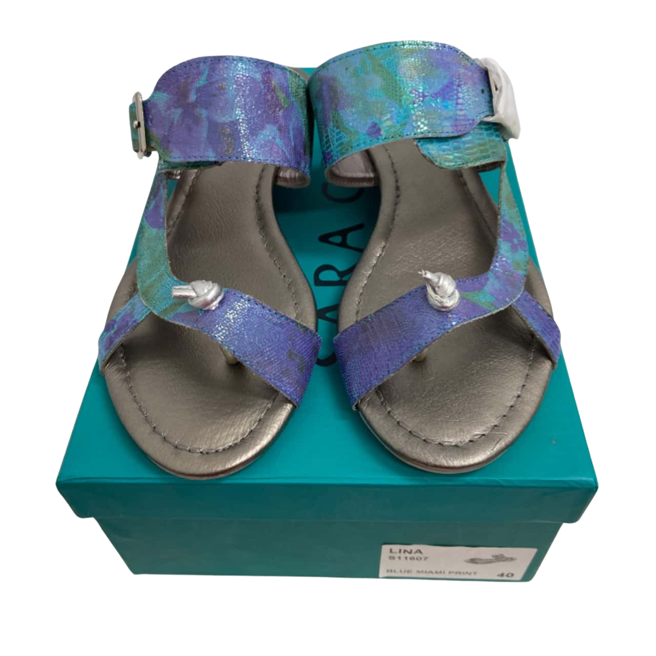 Sara Cole Women's Size 40 Multicoloured Sandals (s)