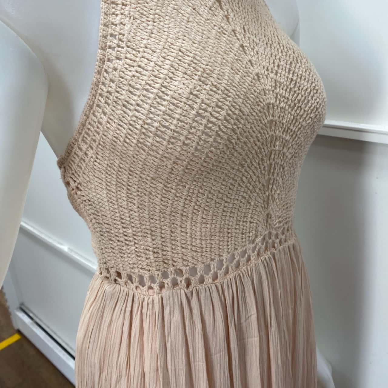 TEMT Women's Size S / M Maxi Dress Beige (s)