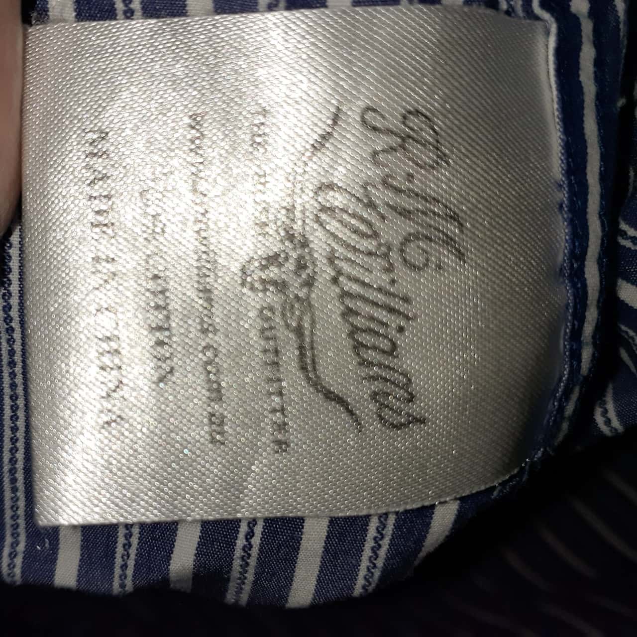 RM WILLIAMS Mens Size 4XB Long Sleeve Blue // White Striped Shirt(s)