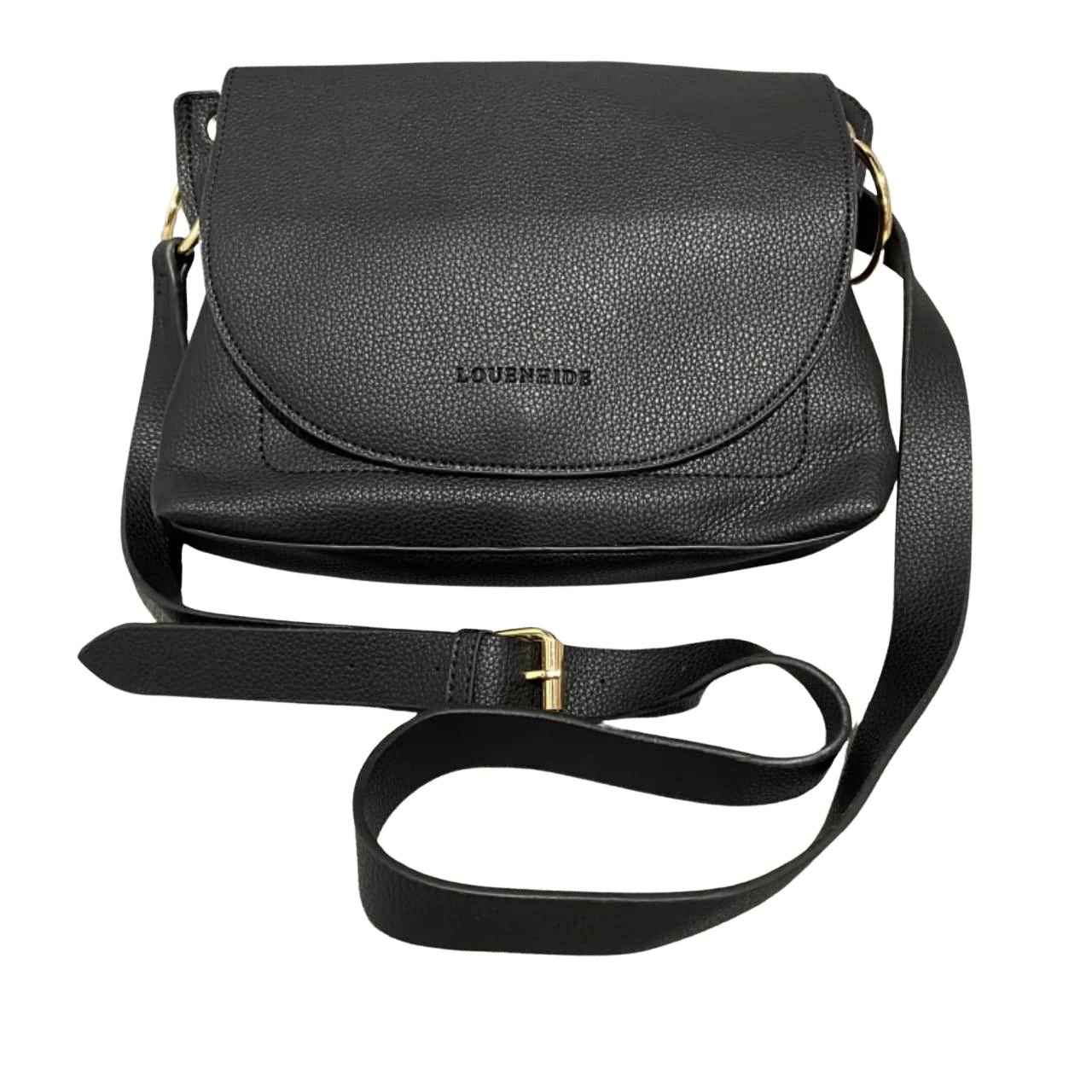 Womens LOUENHIDE Black Leather look handbag