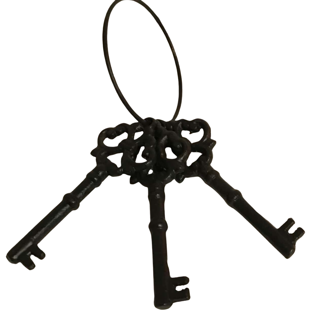 Novelty Cast Iron Home Decor Gothic Keys on Ring(s)