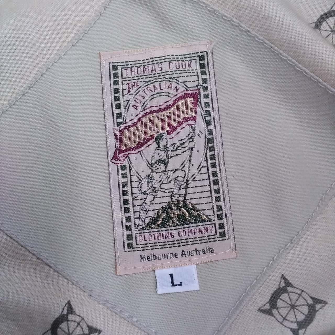 Thomas Cook Australia Mens L Beige Adventure Jacket (270)(s)