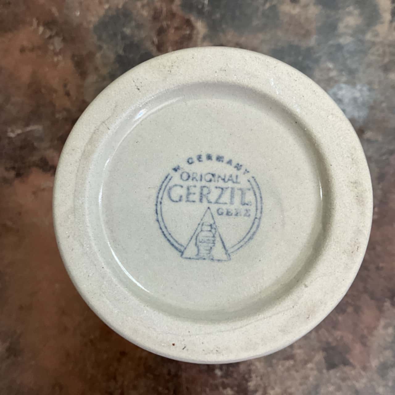 Vintage Original Gerzit Stoneware 0.5 Litre Stein with Bayern Coat of Arms