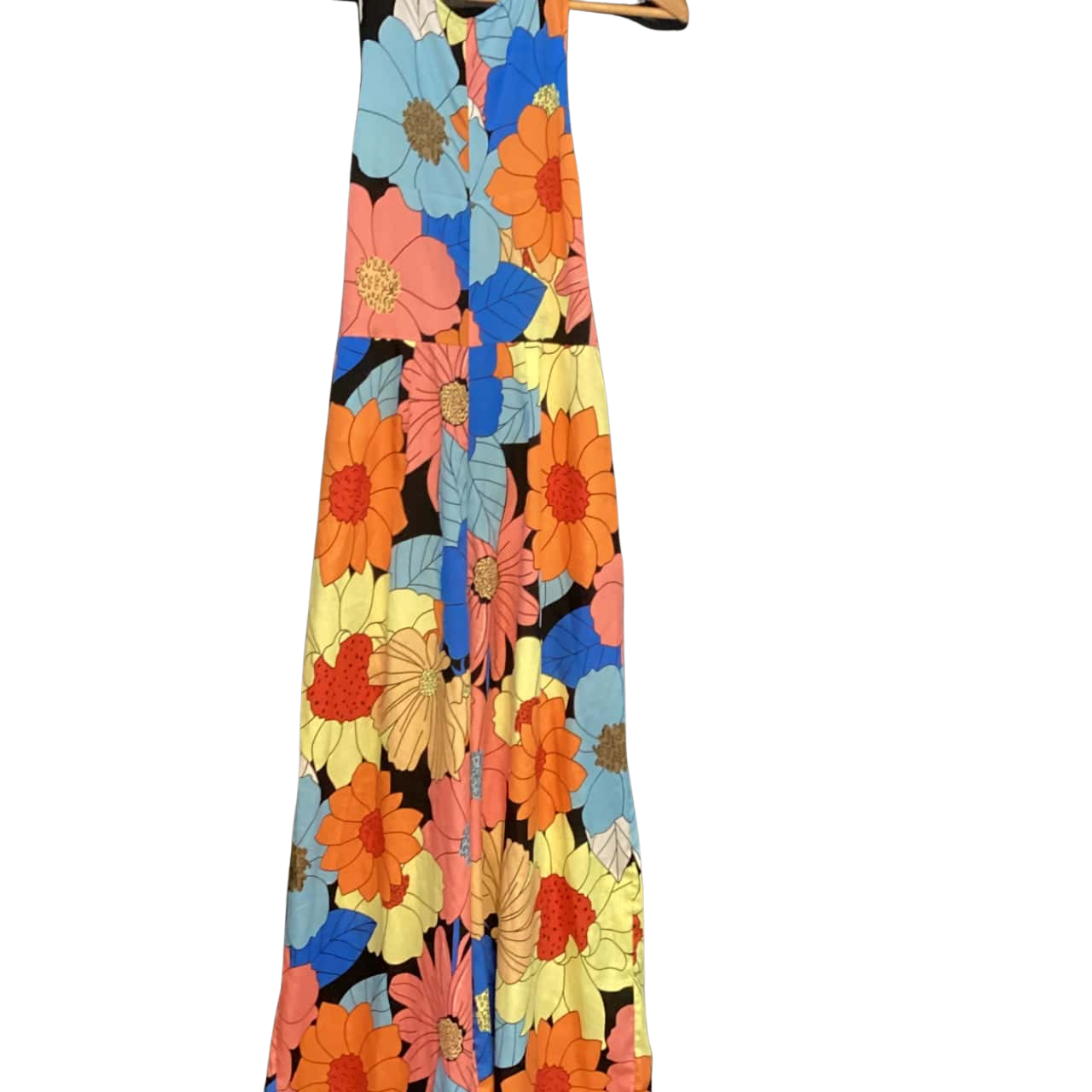 Boohoo halter jumpsuit Size 12 Floral / Multicoloured (s)