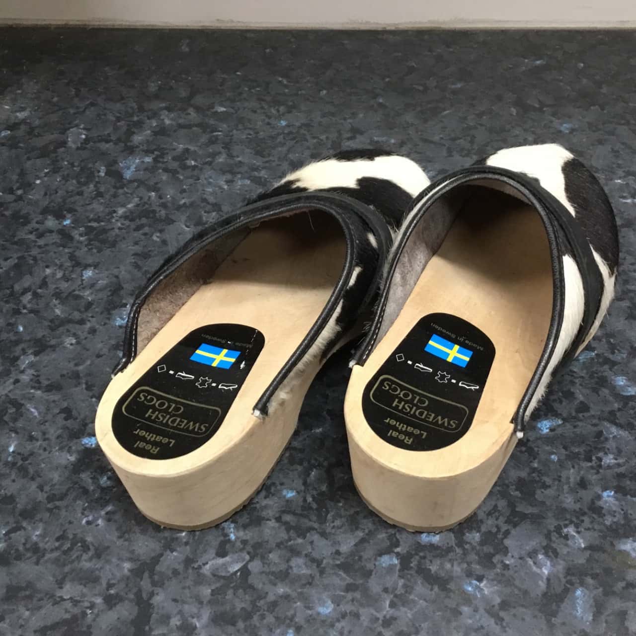 Swedish Clogs Cow Hide Leather Size 42(s)