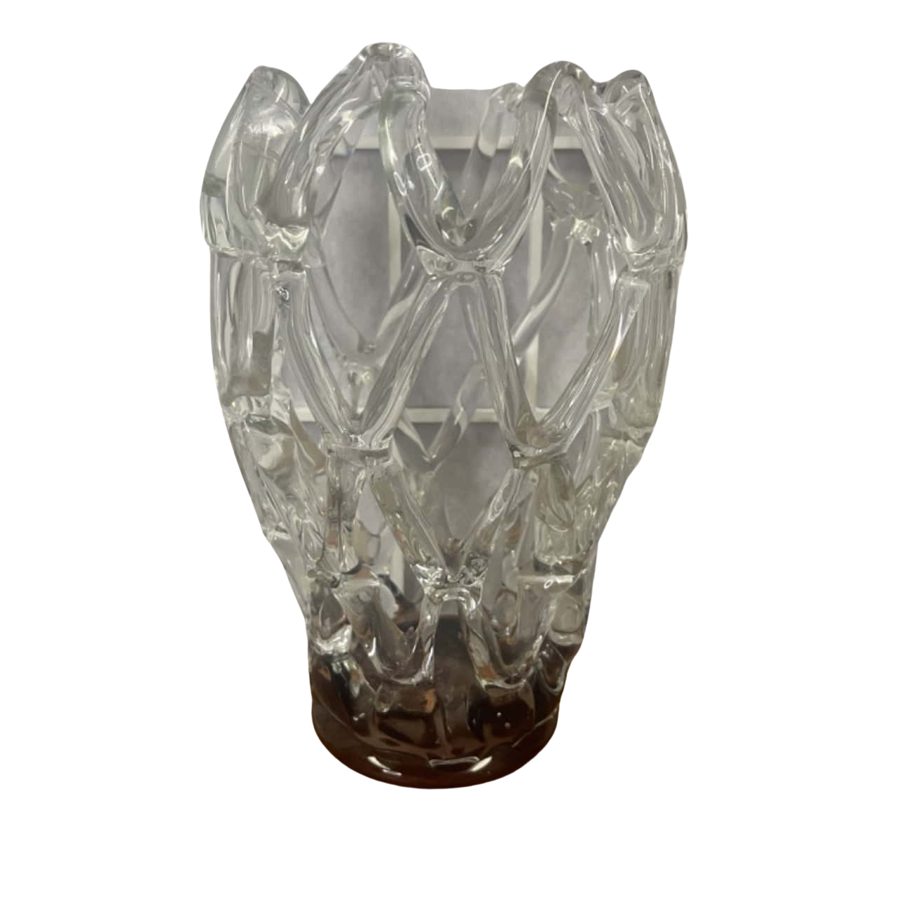 Open Lattice Glass Vase