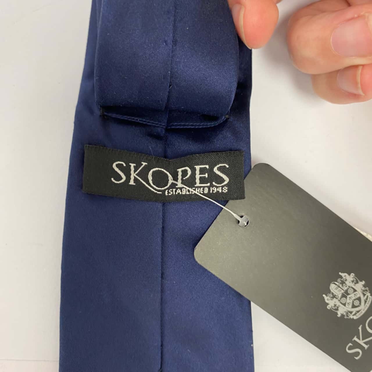 Skopes Silk Tie Navy Blue (s)