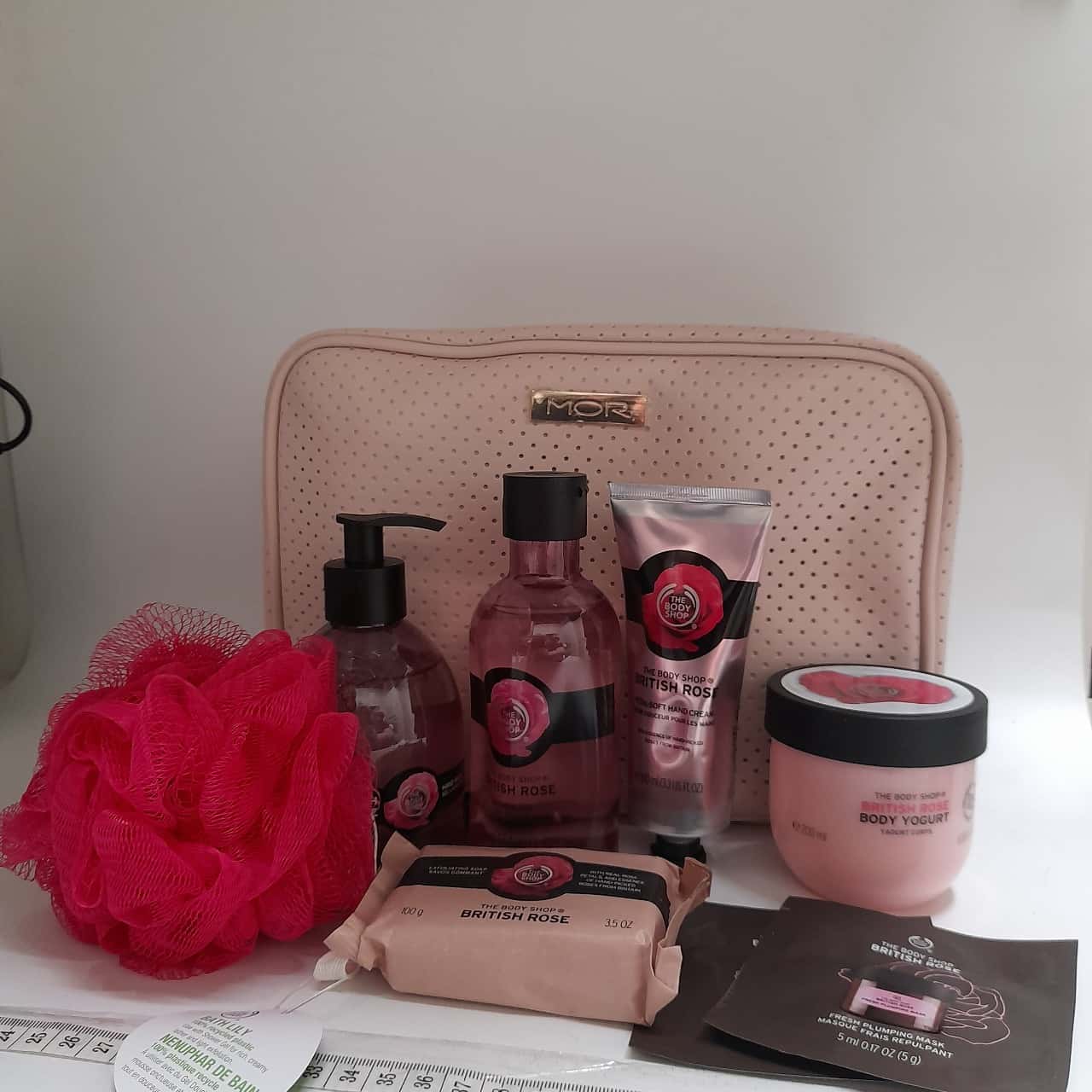 Mor Copenhagen Hanging Fold Out Case and The Body Shop Products(s)