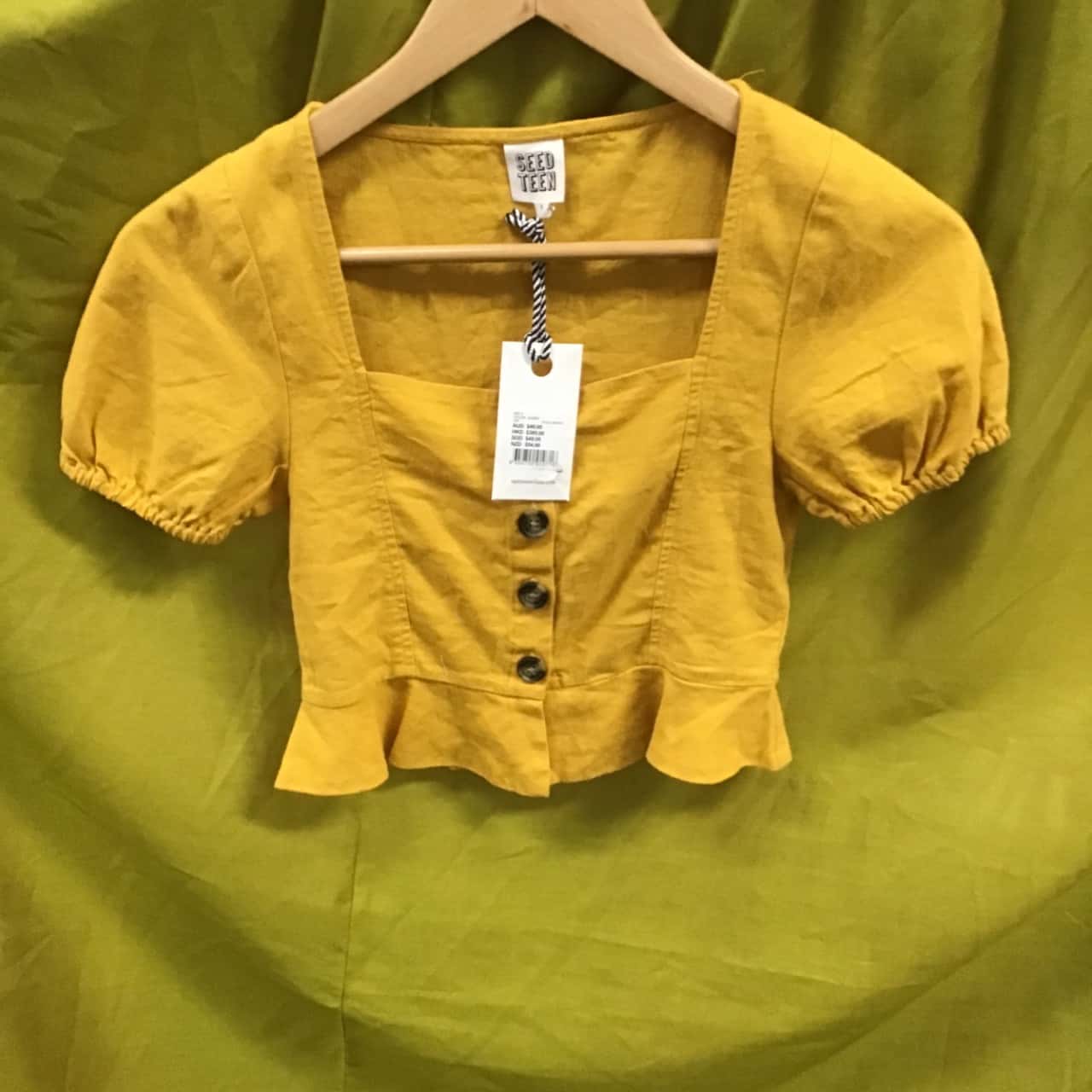 Seed teen,Kids,Size 8, Tops & T-shirts, Gold,girls,mustard (s)