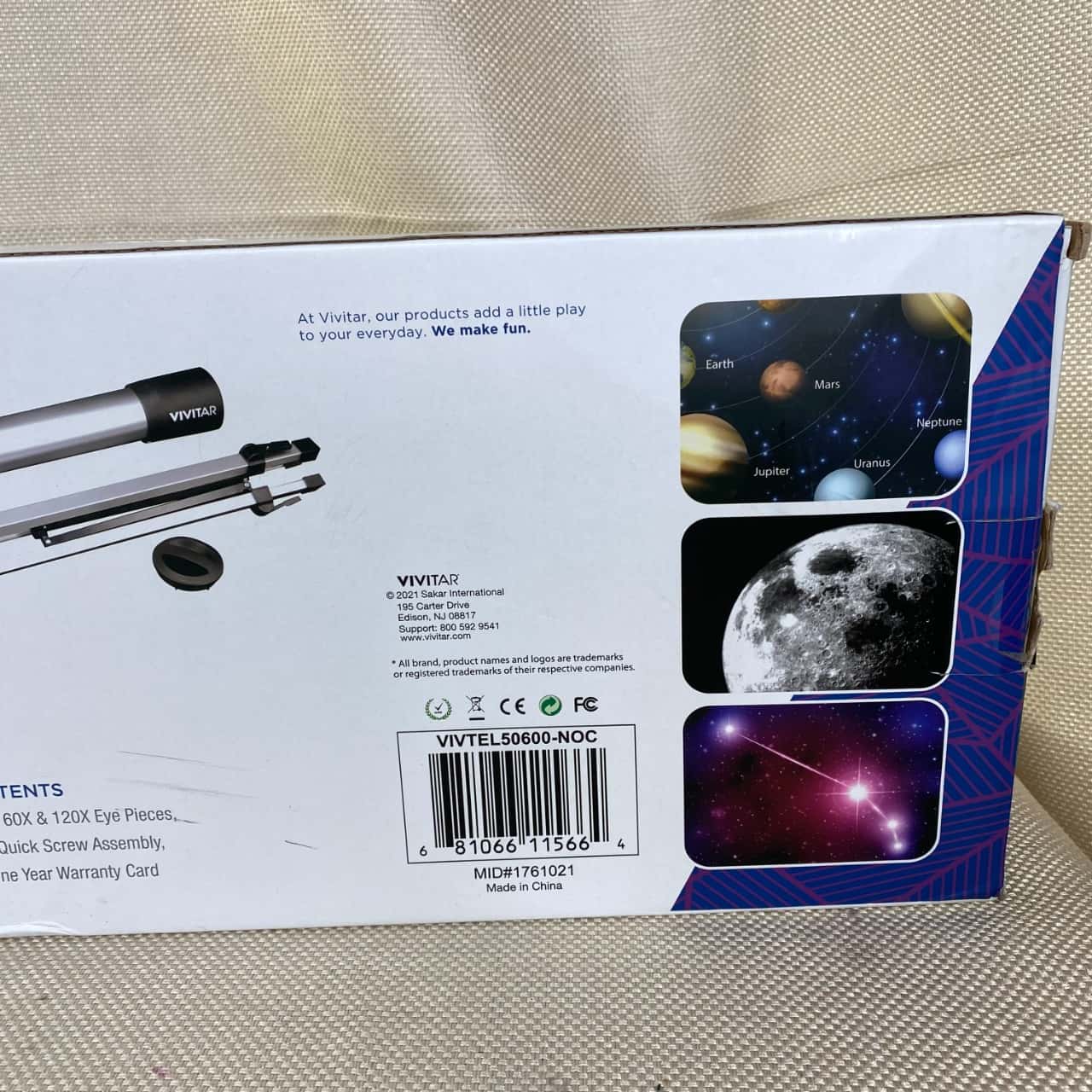 Vivitar Stars & Beyond 60x/120x Refractor Telescope ***Used but in very ...
