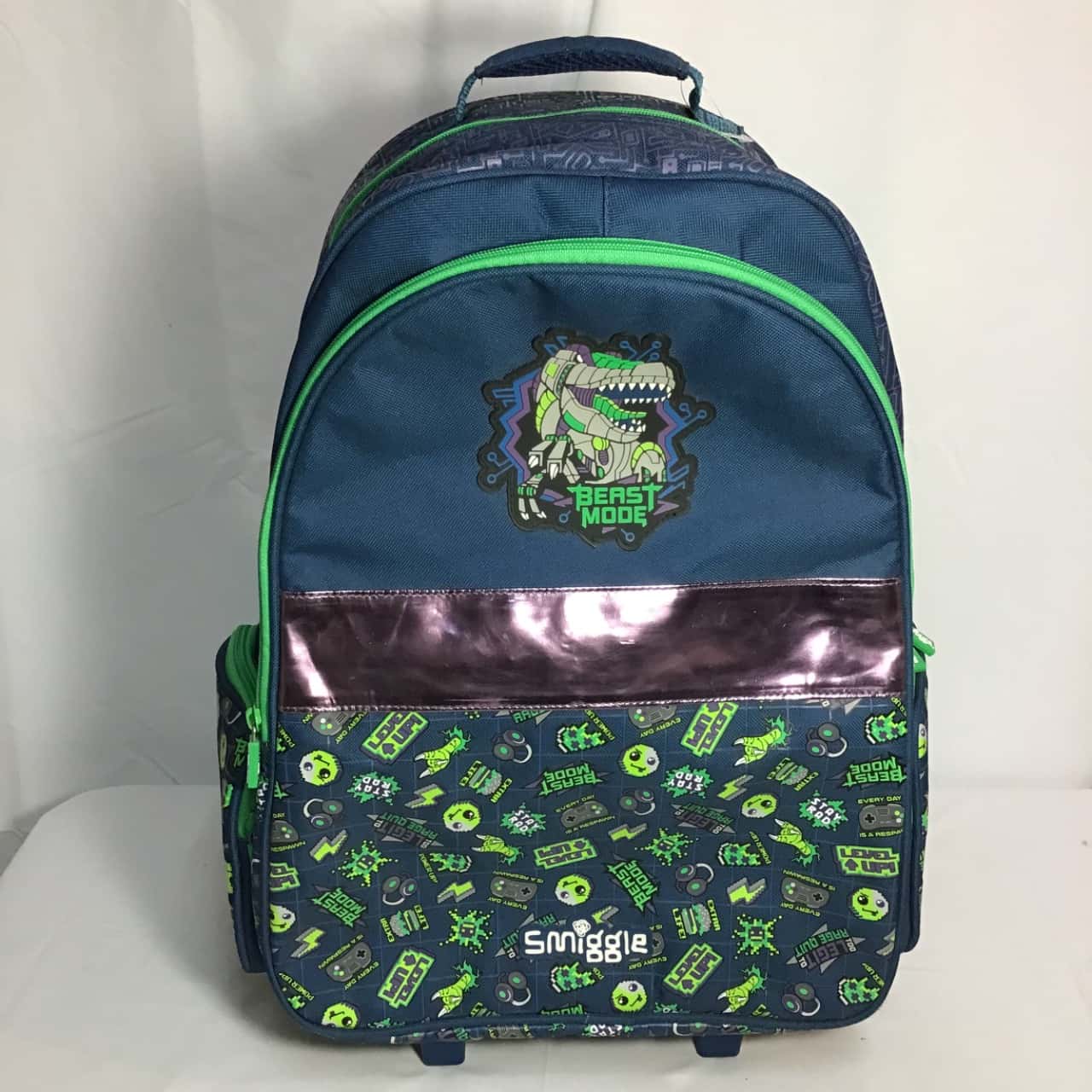 *Special reduce* Kids Smiggle Trolley Backpack Green / Navy Blue (s)