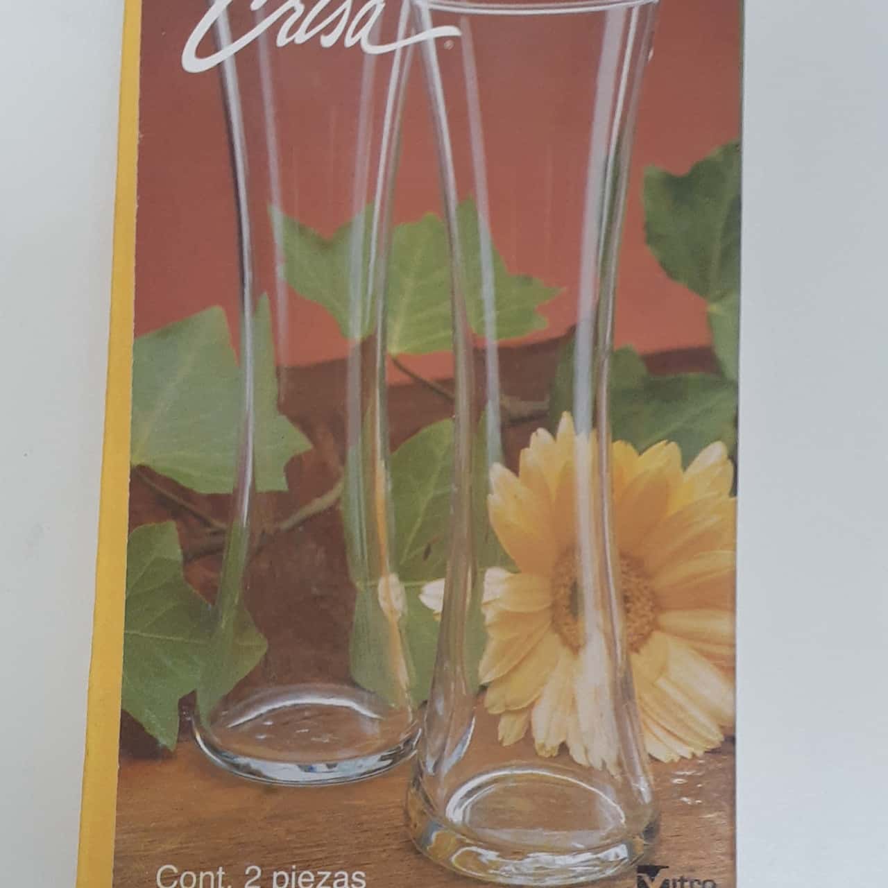 Crisa x2 20cm Flower Vases