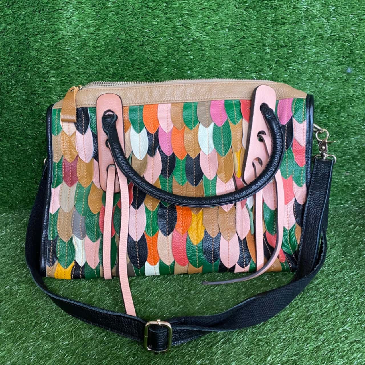 Colourful Layered Leather Handbag (s)