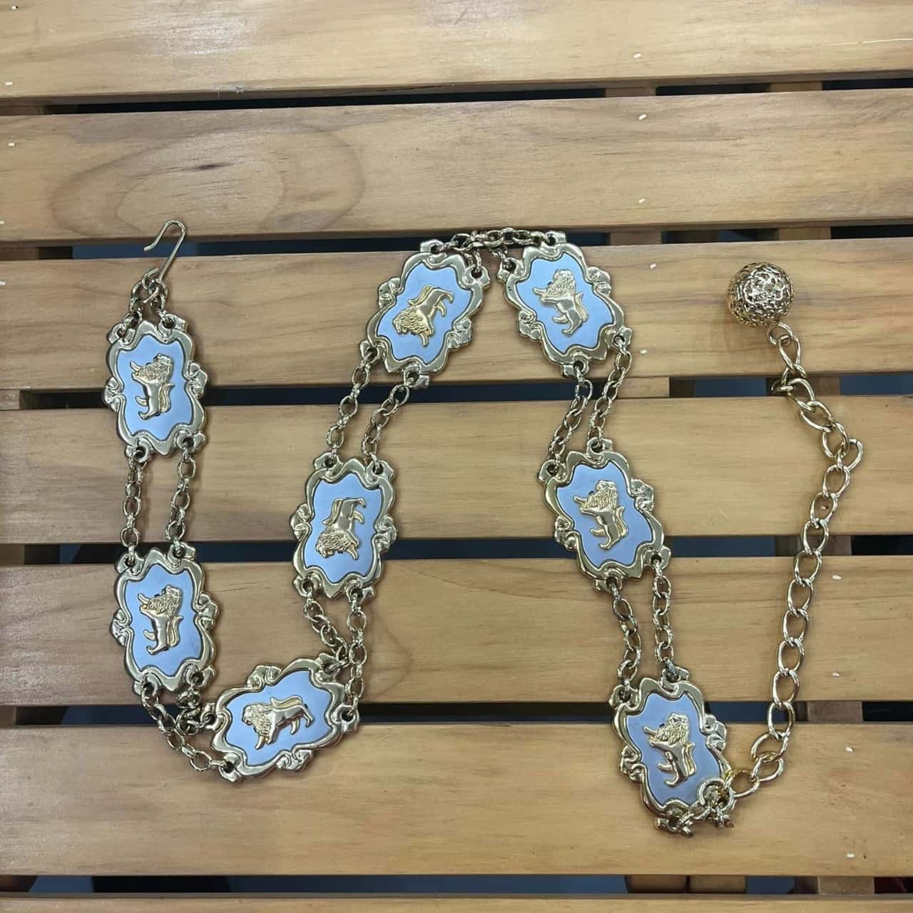 Vintage Womens 90cm Long Lion Chain Belt(s)