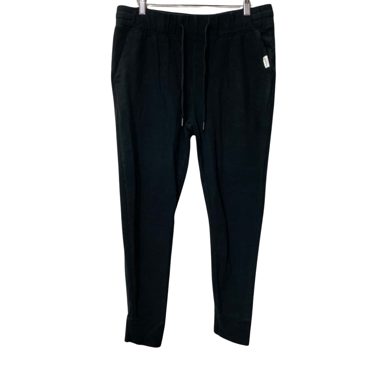 Womens Foxwood Size 12 Black High Waist Track Pants Sweatpants S