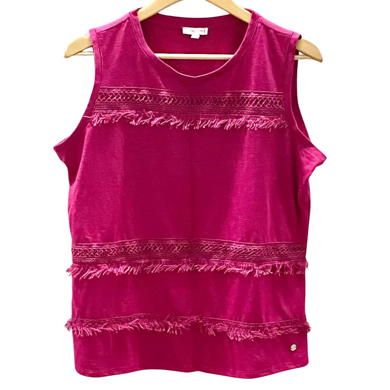 W. Lane Womens Size L Tank Top Pink