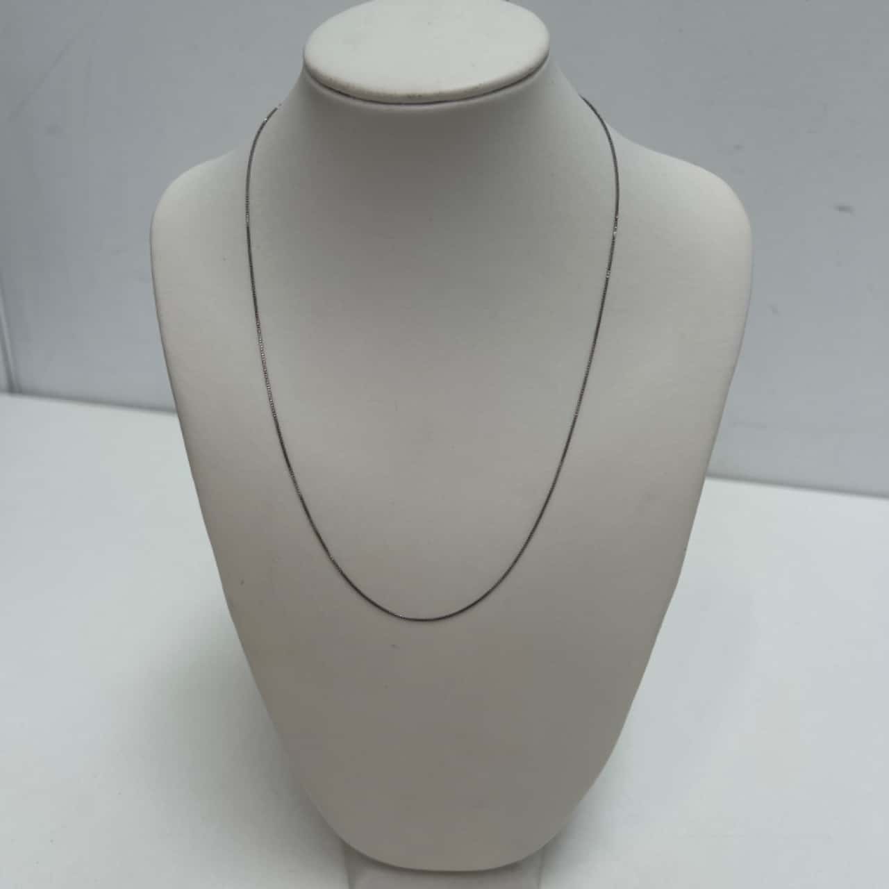 MJ Stamped 925 Silver Chain - 45cm(s)