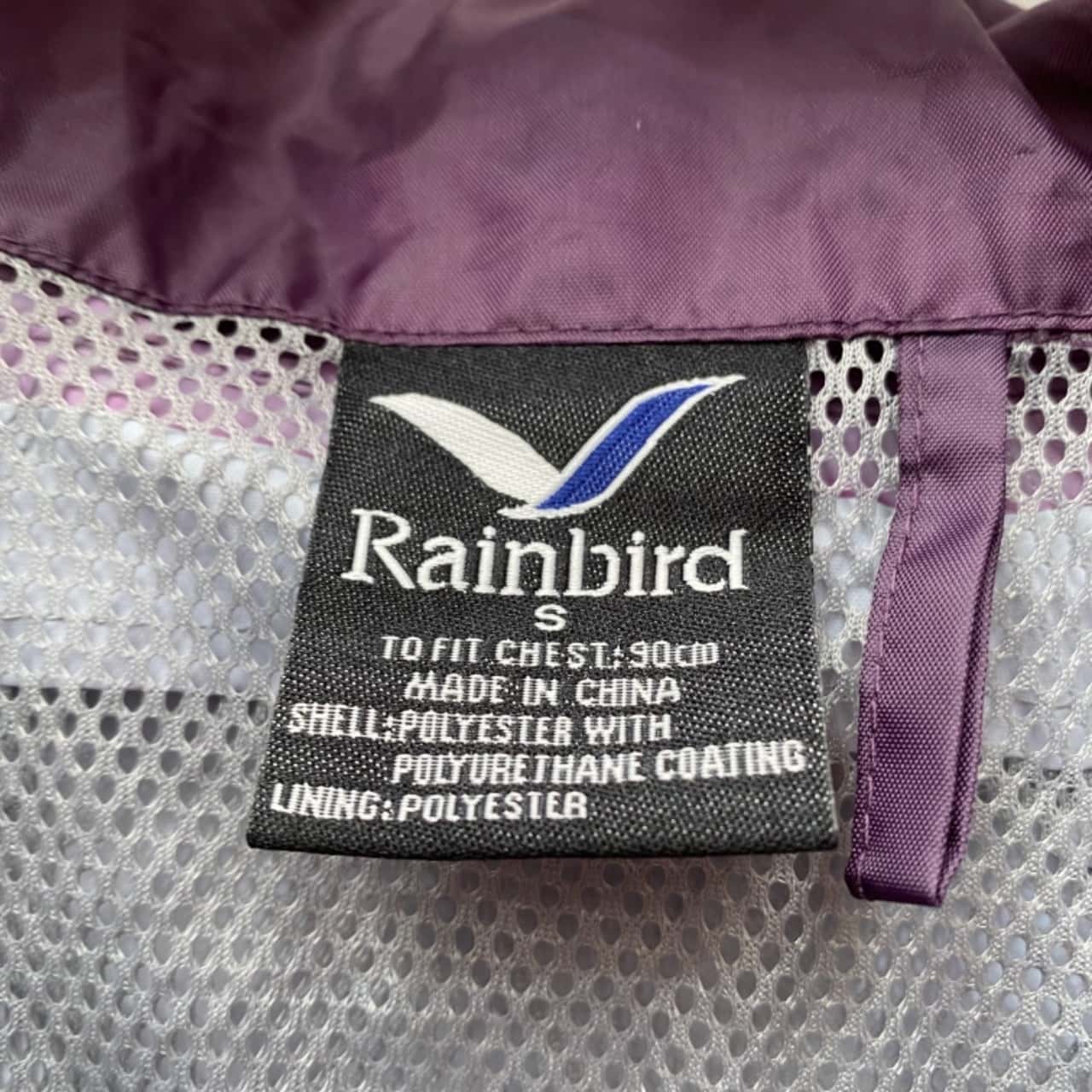Womens SIZE SMALL RAINBIRD Fold Up Stowaway Raincoat Purple - RRP $79(s)