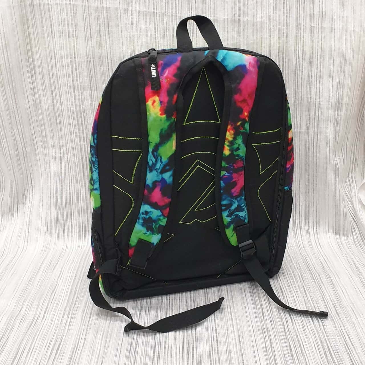 Unit Black & Tie Dye Colour Splash Classy Backpack with Insulated Side ...