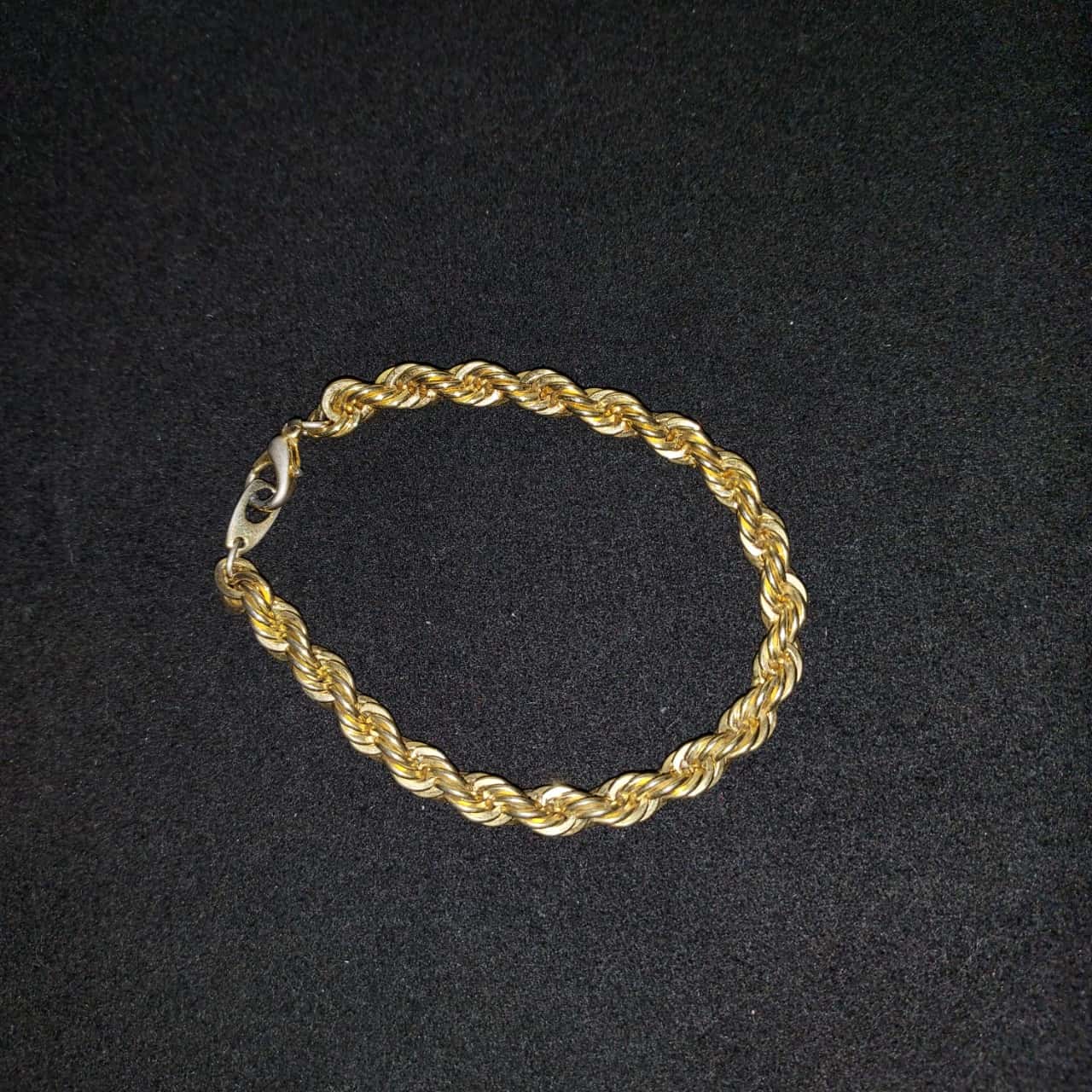 Gold Plate Bracelet Men's Chain Costume Jewellery Heavy 16g Modern ...