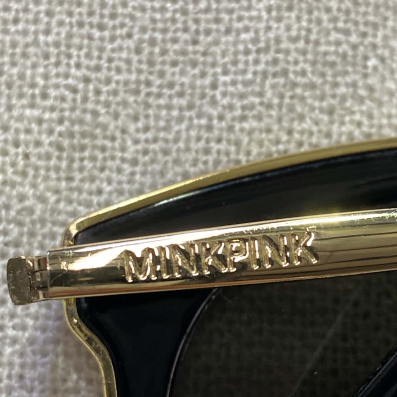 Women’s Minkpink Black & Gold Sunglasses + Case(s) - Used Very Good ...