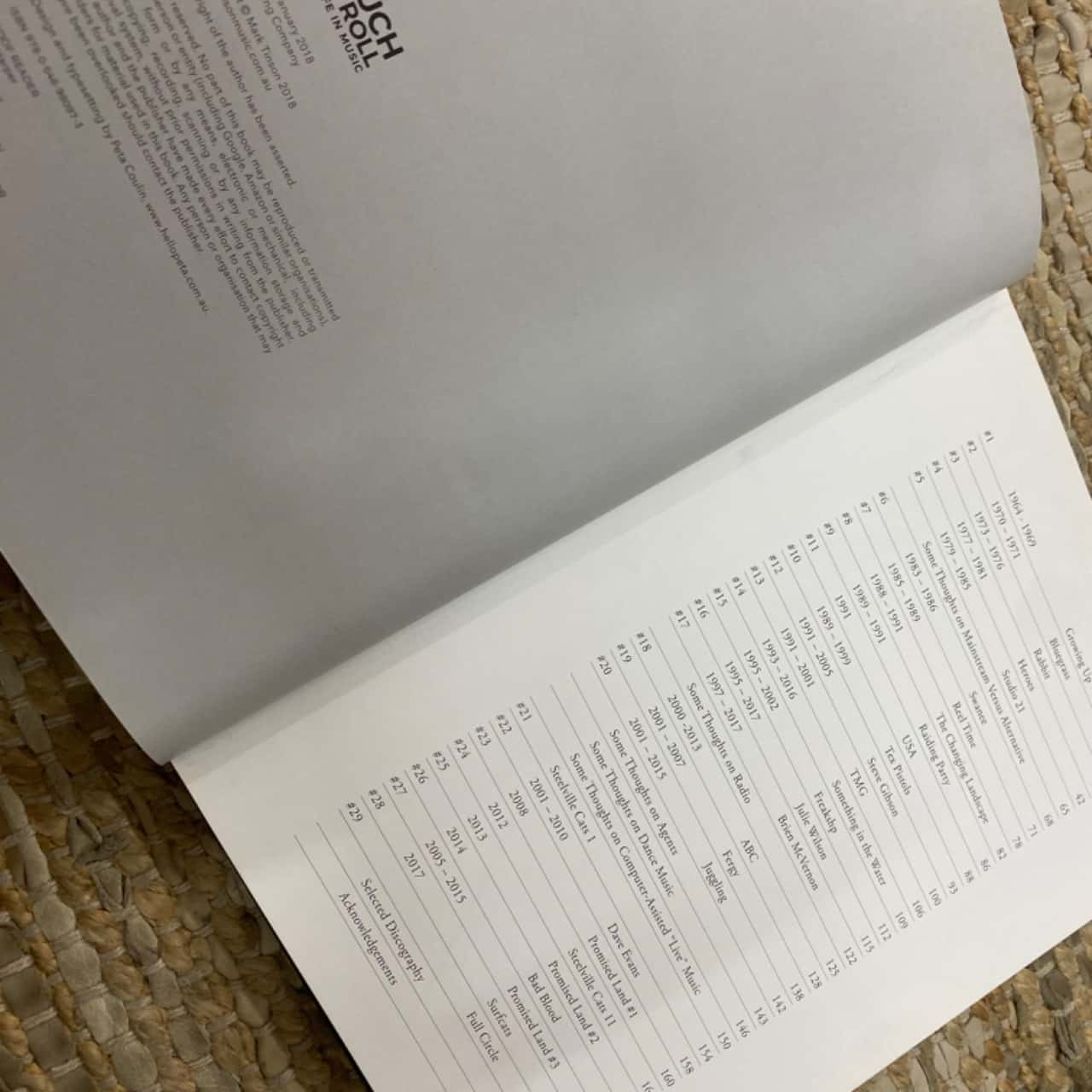 Mark Tinson too much rock & roll book (s)