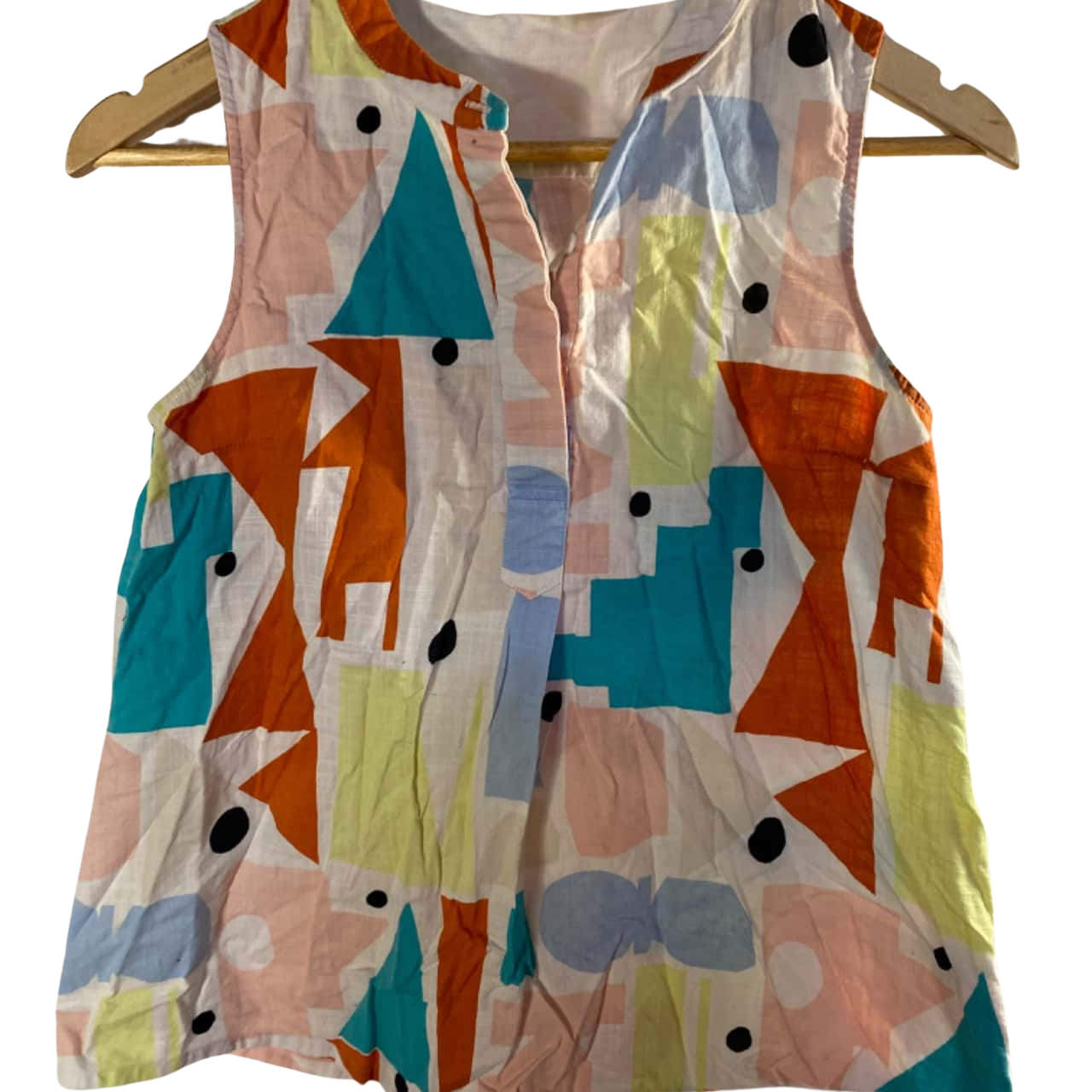 Atelier Bingo x Gorman Womens Size 6 Sleeveless Linen Top Multicoloured ...