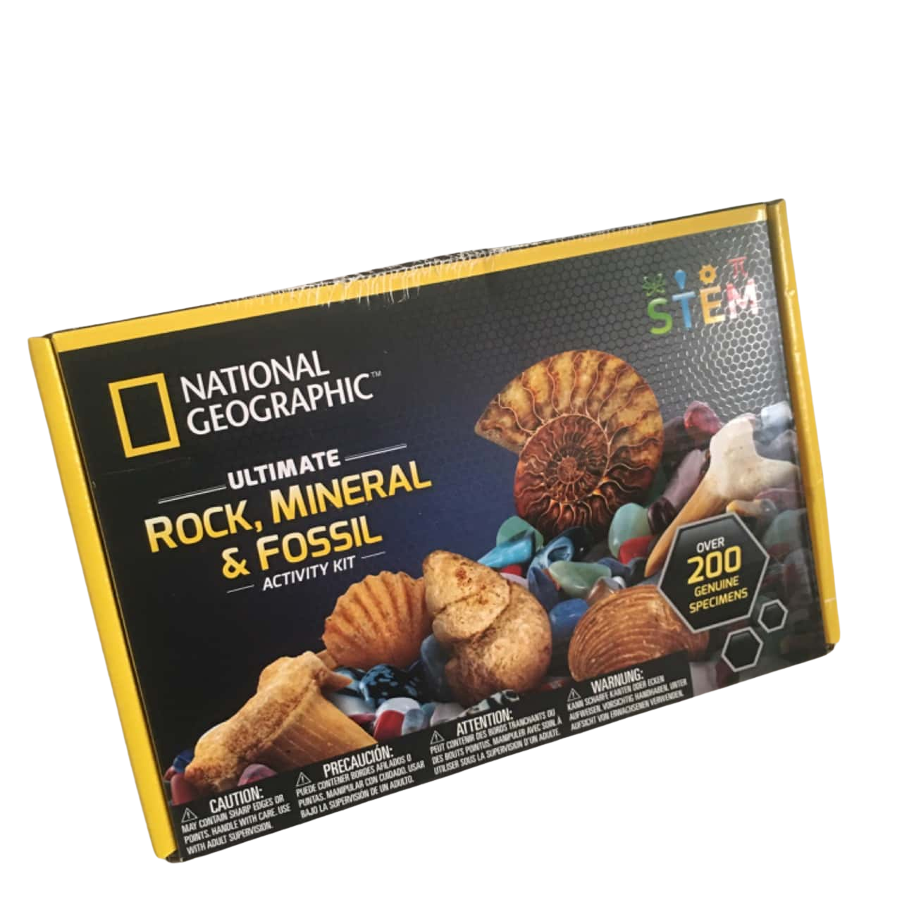 Rock Collection Kids – 200+ Piece Crystals Gemstones Geodes Fossils ...