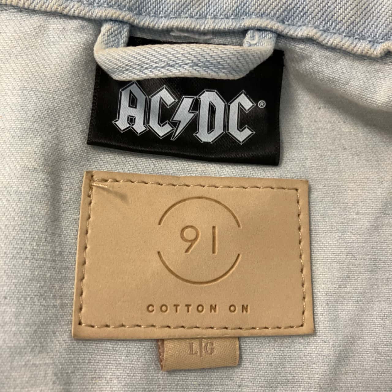 Cotton On Light Blue AC/DC Jacket(s)