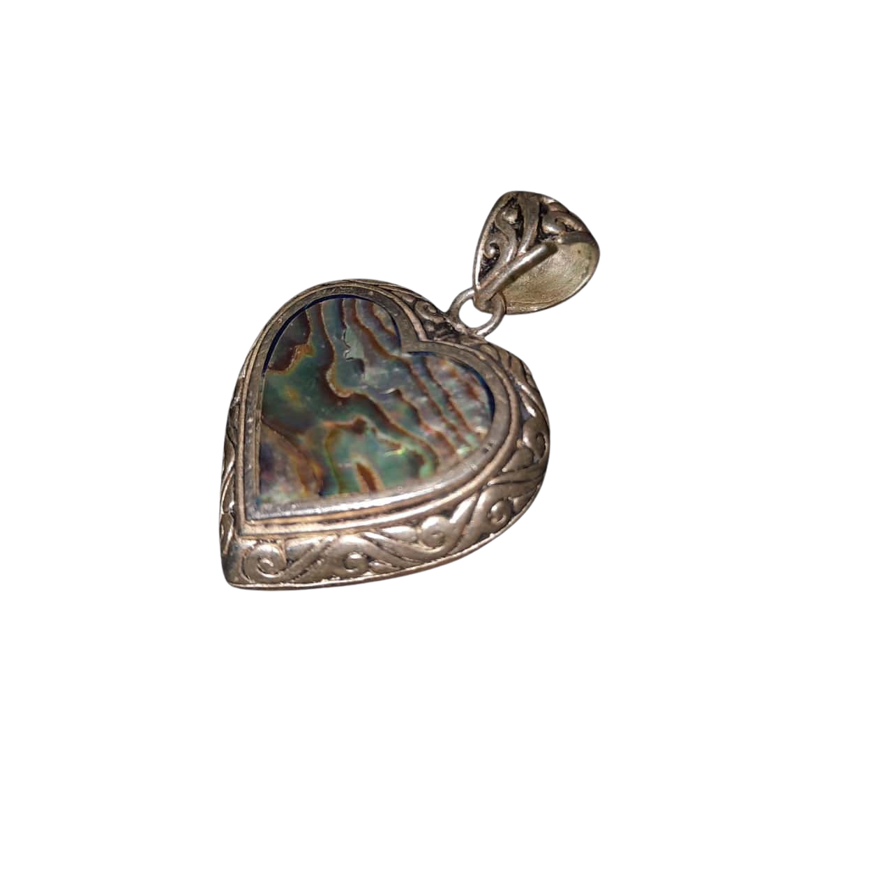 Shell inlay Pendant w/ .925 925 Silver Solid Pendant Women's Jewellery ...